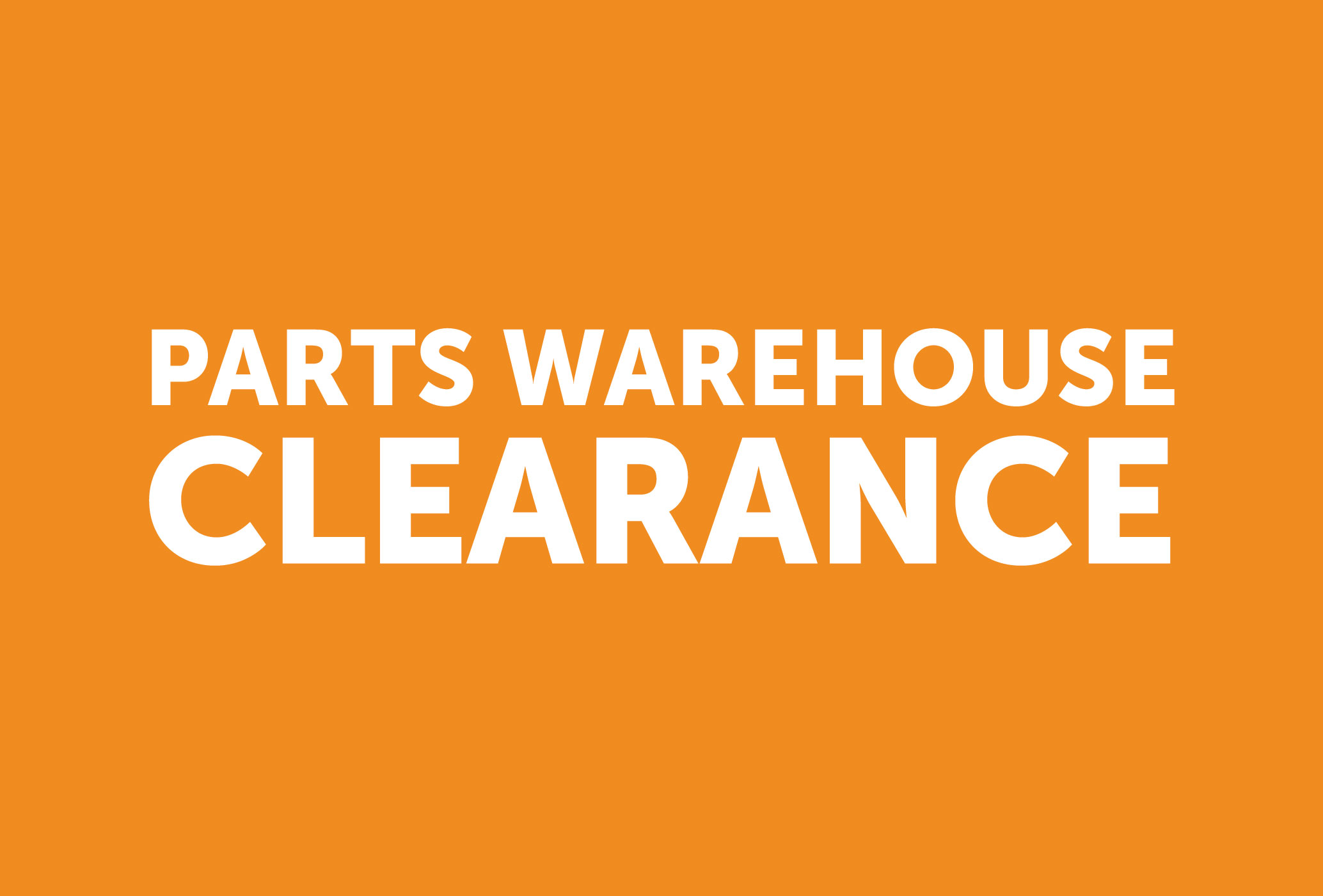 June Parts Warehouse Clearance | Olympic International
